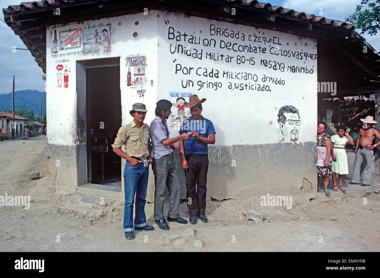 Santa Maria villagers, a small village on the border with Honduras ...
