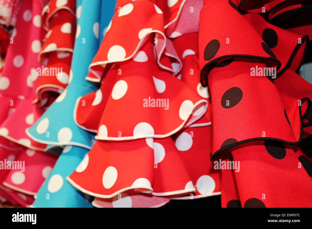 flamenco dresses in various colors in Andalusia,Spain Stock Photo - Alamy