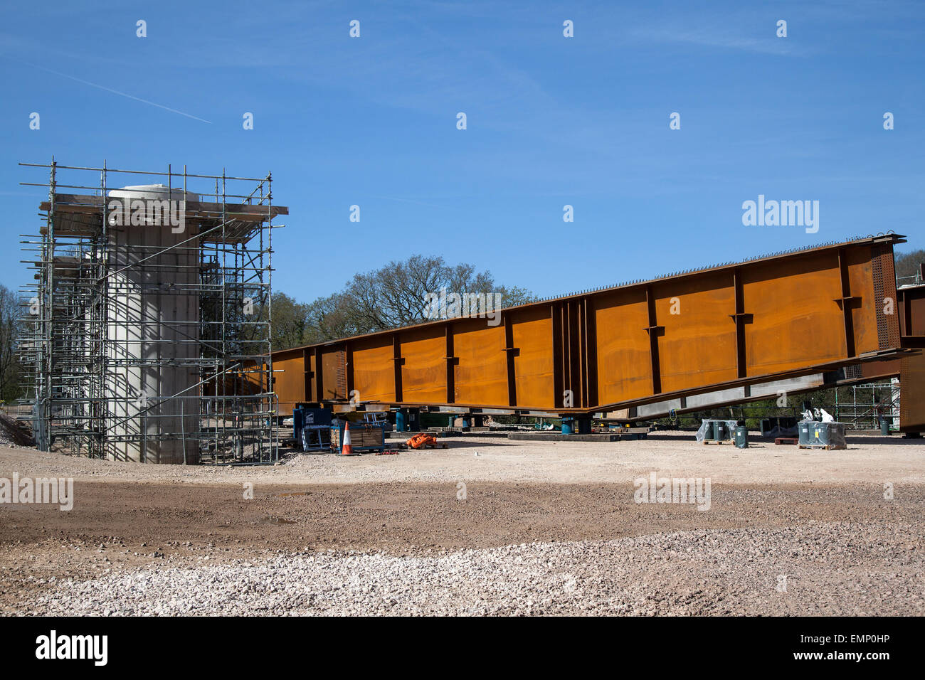 Civil Engineering in Lancaster, Lancashire, UK, 16th April, 2015. Giant ...