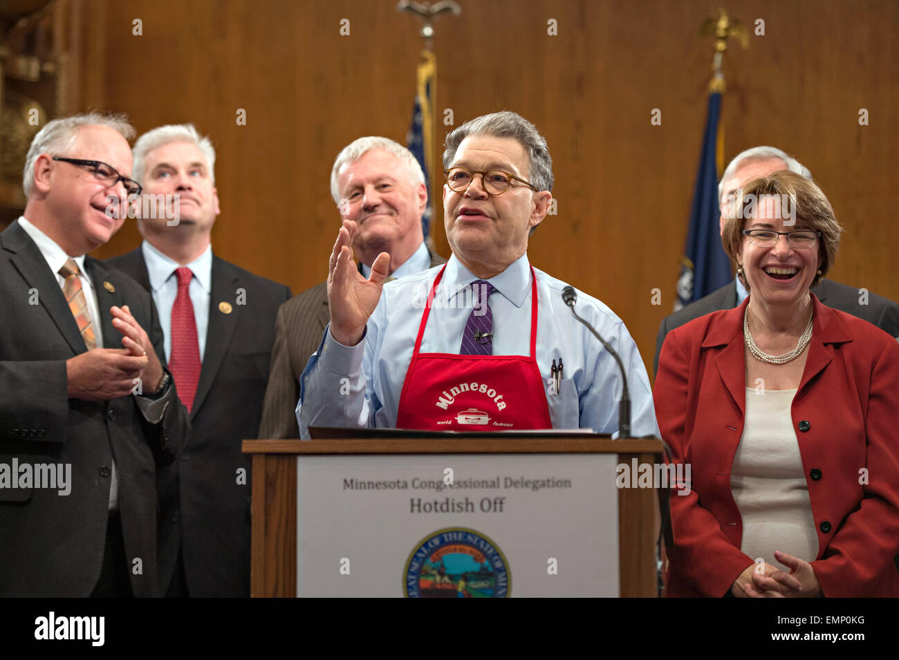 US Senator Al Franken during the Minnesota Congressional Delegation ...