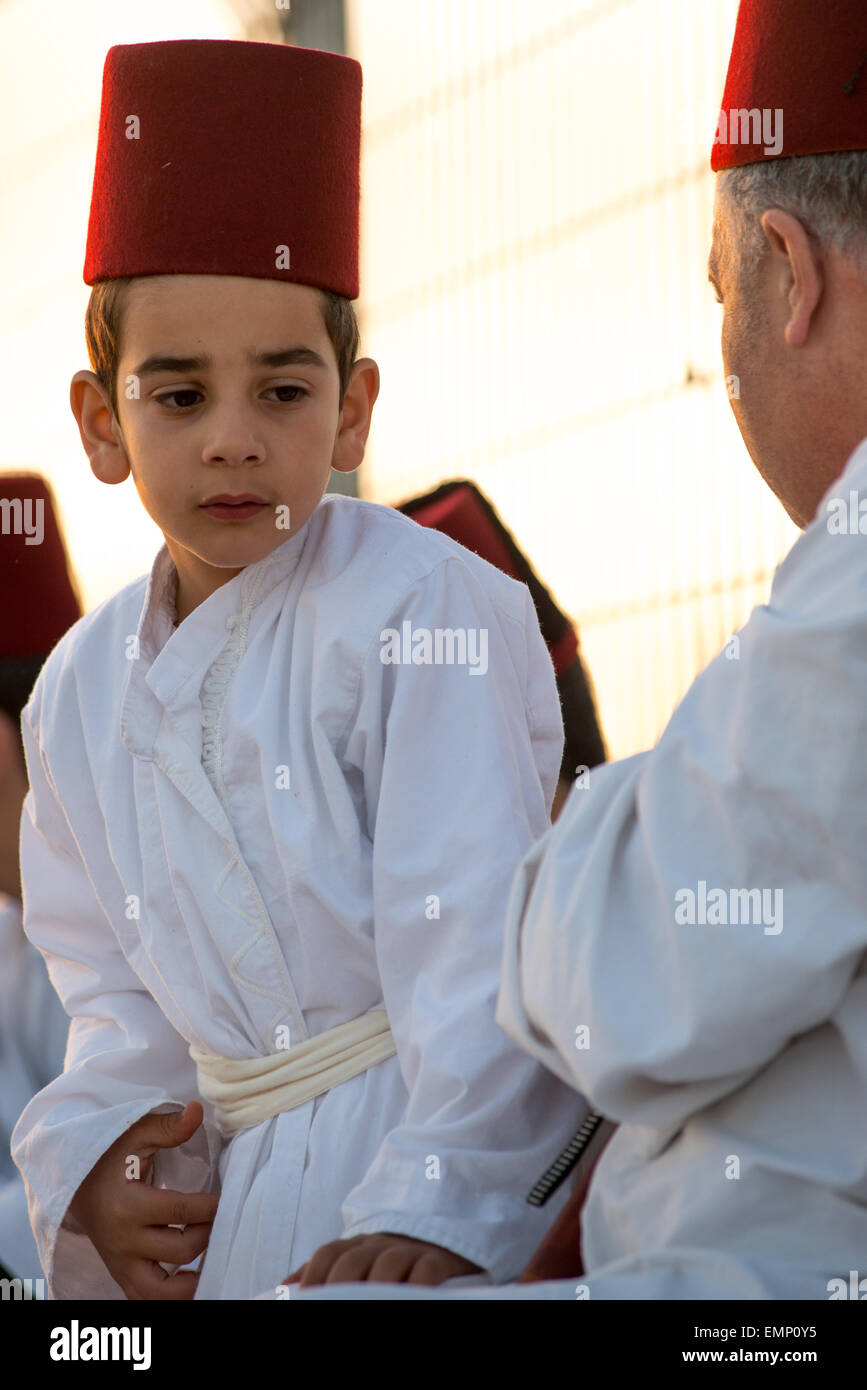 NABLUS, WEST BANK Members of the ancient Samaritan community during the ...