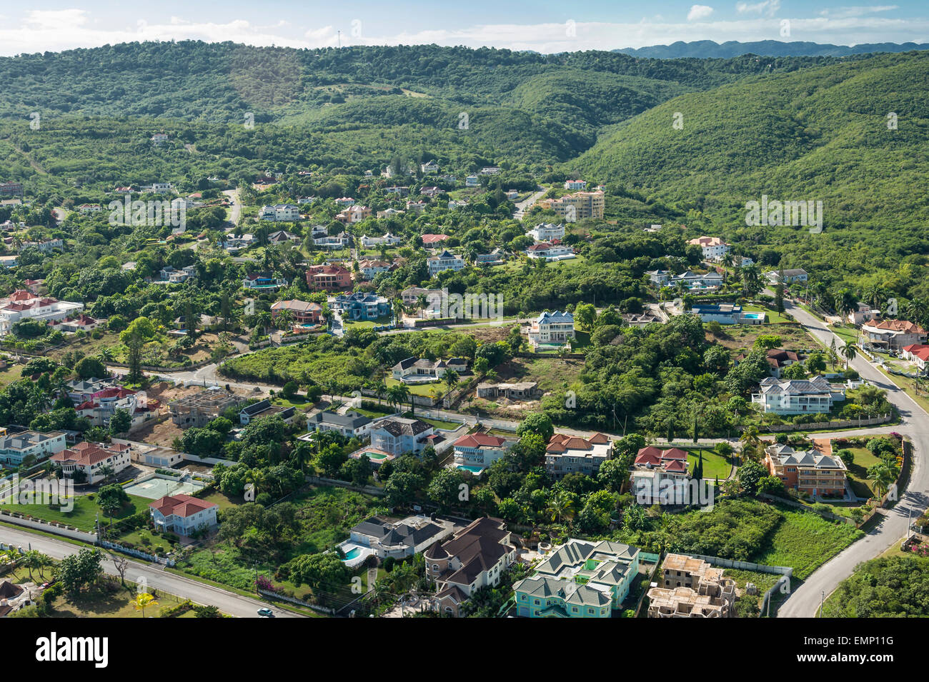 Montego Bay, Jamaica Coastline Aerial View Stock Photo - Alamy