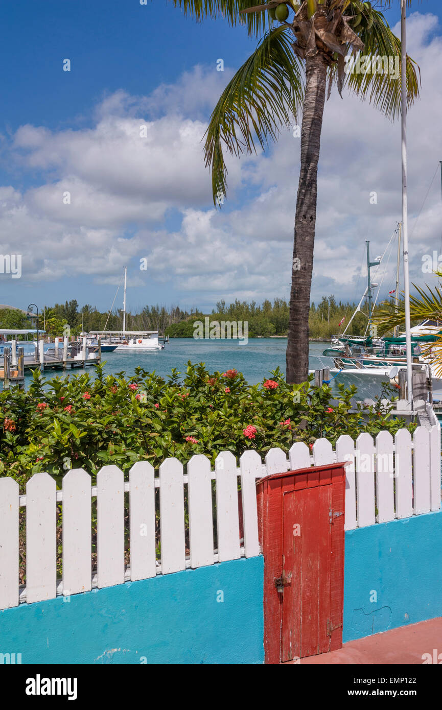 Freeport Bahamas Marina Wicket Fence - Traditional Architecture Stock ...