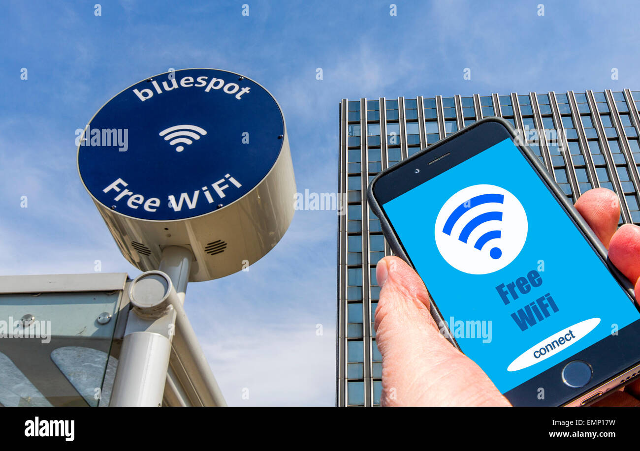 Internet connection in the city, for everyone, for free, to use with a ...