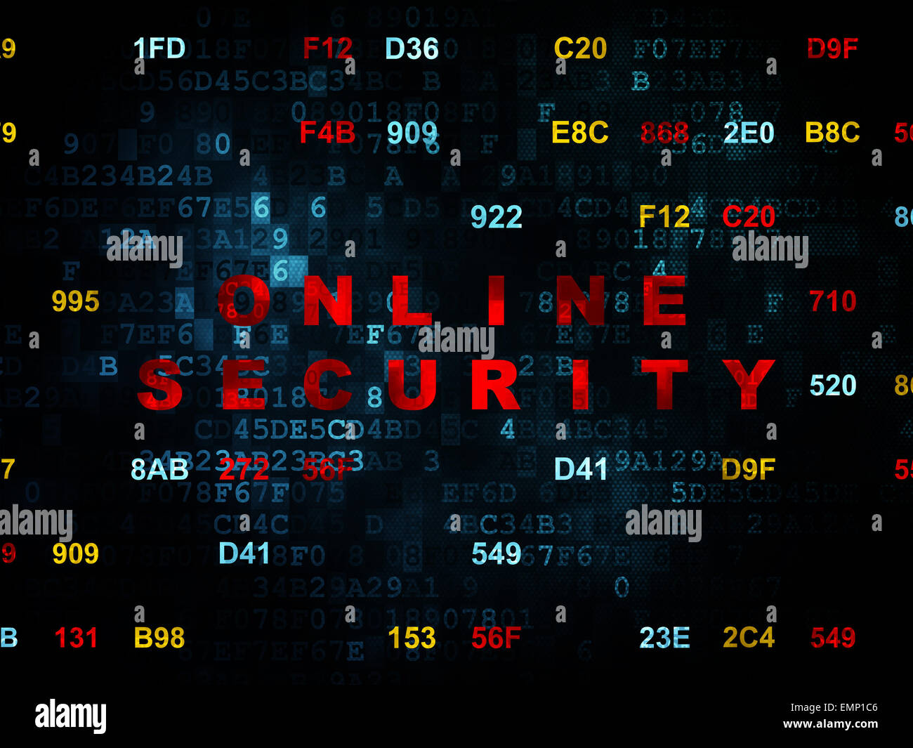 Protection concept: Online Security on Digital background Stock Photo - Alamy