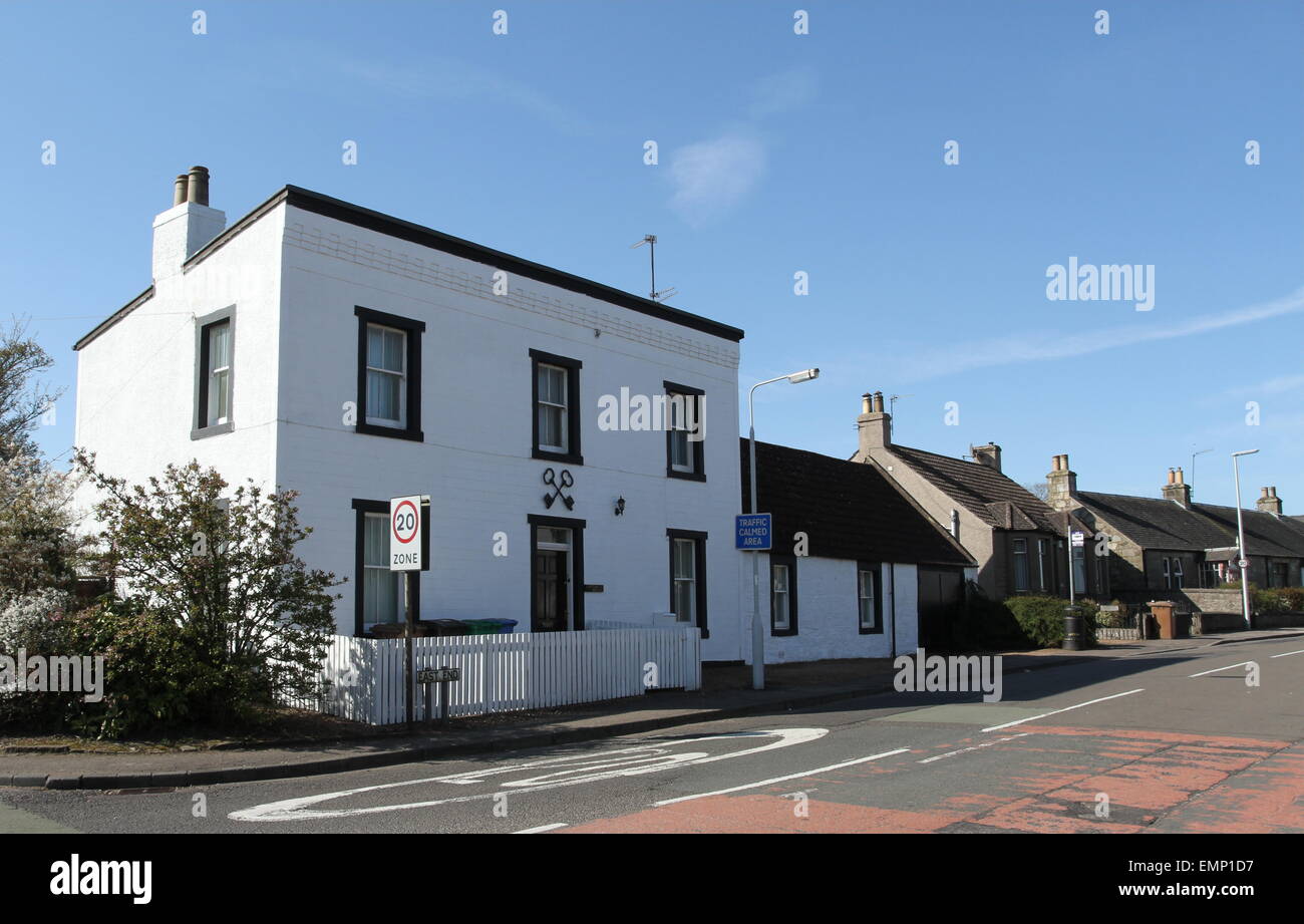 Freuchie street scene Fife Scotland April 2015 Stock Photo - Alamy