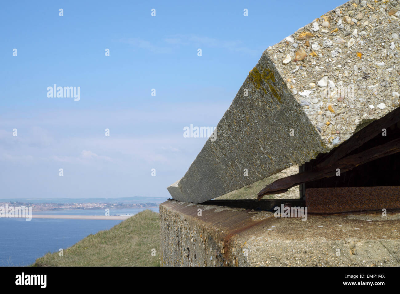 WWII Pillbox, Isle of Portland, Dorset Stock Photo - Alamy