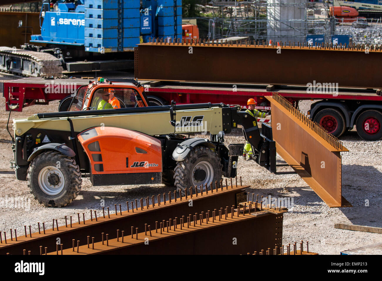 Construction site forklift telehandler hi-res stock photography and ...