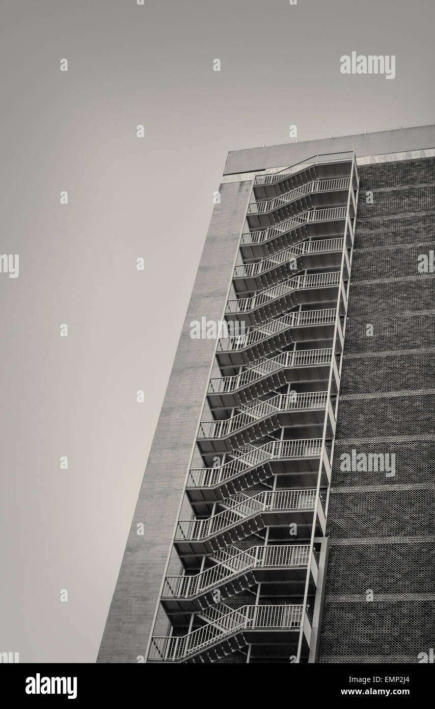 Fire escape ladder on a high rise building Stock Photo - Alamy