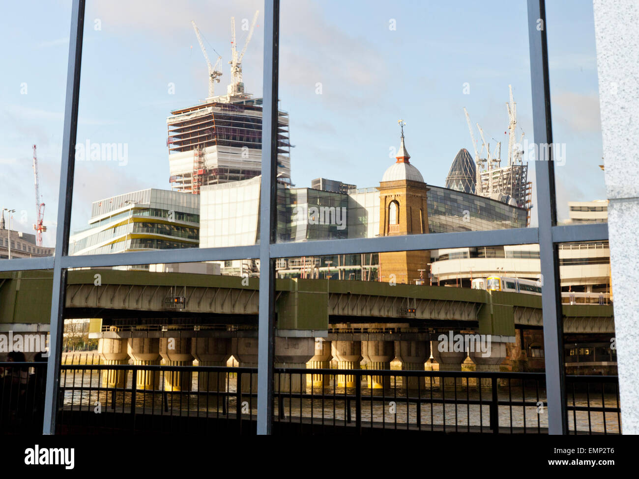Reflections of London skyline Stock Photo - Alamy