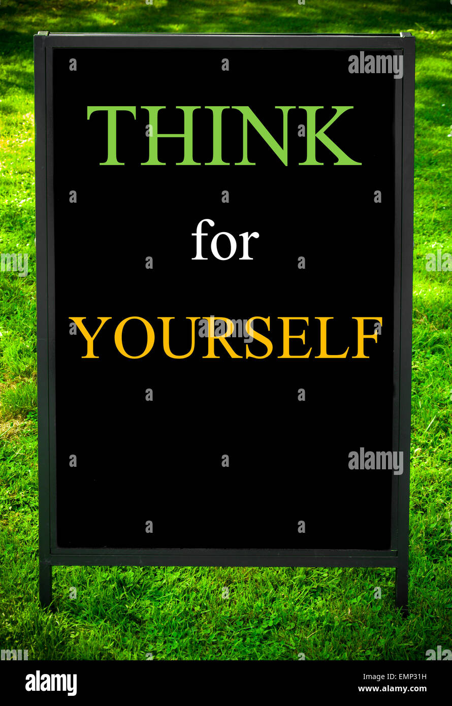 Think by yourself hi-res stock photography and images - Alamy