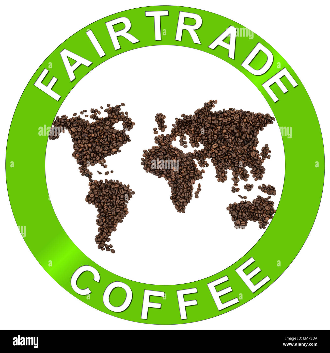 Coffee beans global fair trade Stock Photo - Alamy