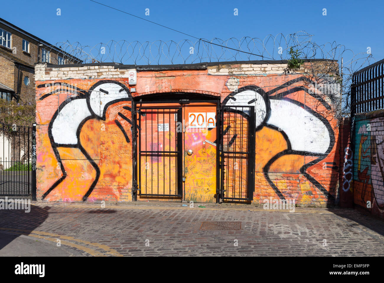 Angry Stik on Grimsby Street, London Stock Photo - Alamy