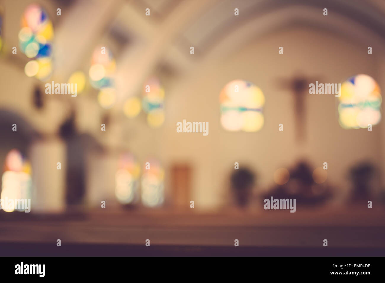 church interior blur abstract background Stock Photo - Alamy