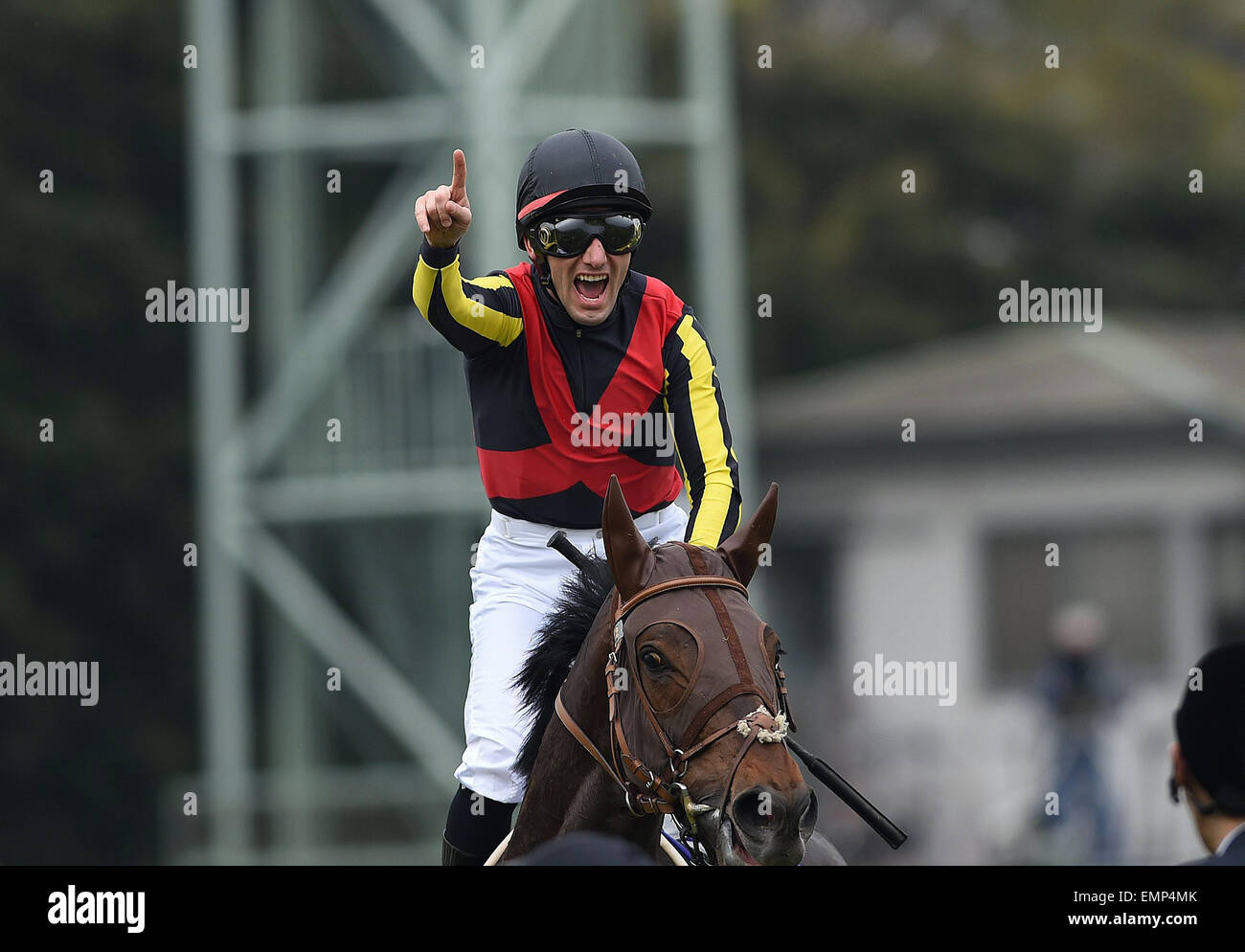 Funabashi, Chiba, Japan. 19th Apr, 2015. Duramente (Mirco Demuro) Horse ...