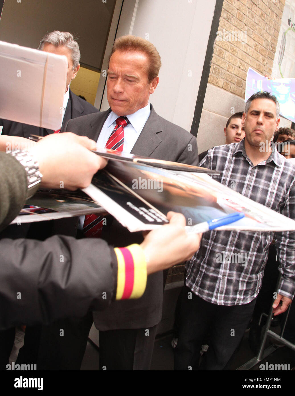New York, New York, USA. 22nd Apr, 2015. Actor ARNOLD SCHWARZENEGGER ...