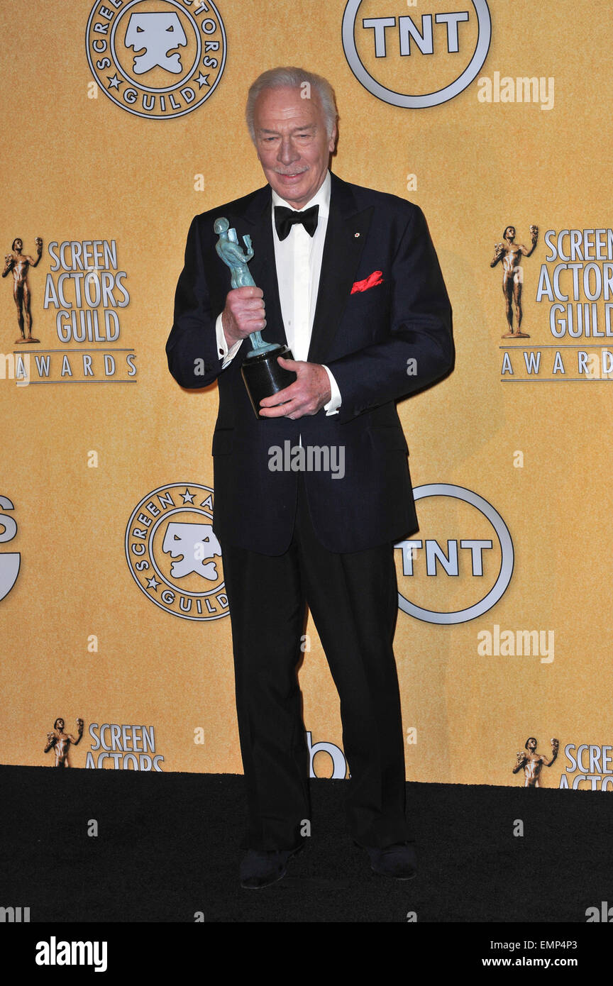 LOS ANGELES, CA - JANUARY 29, 2012: Christopher Plummer at the 17th ...