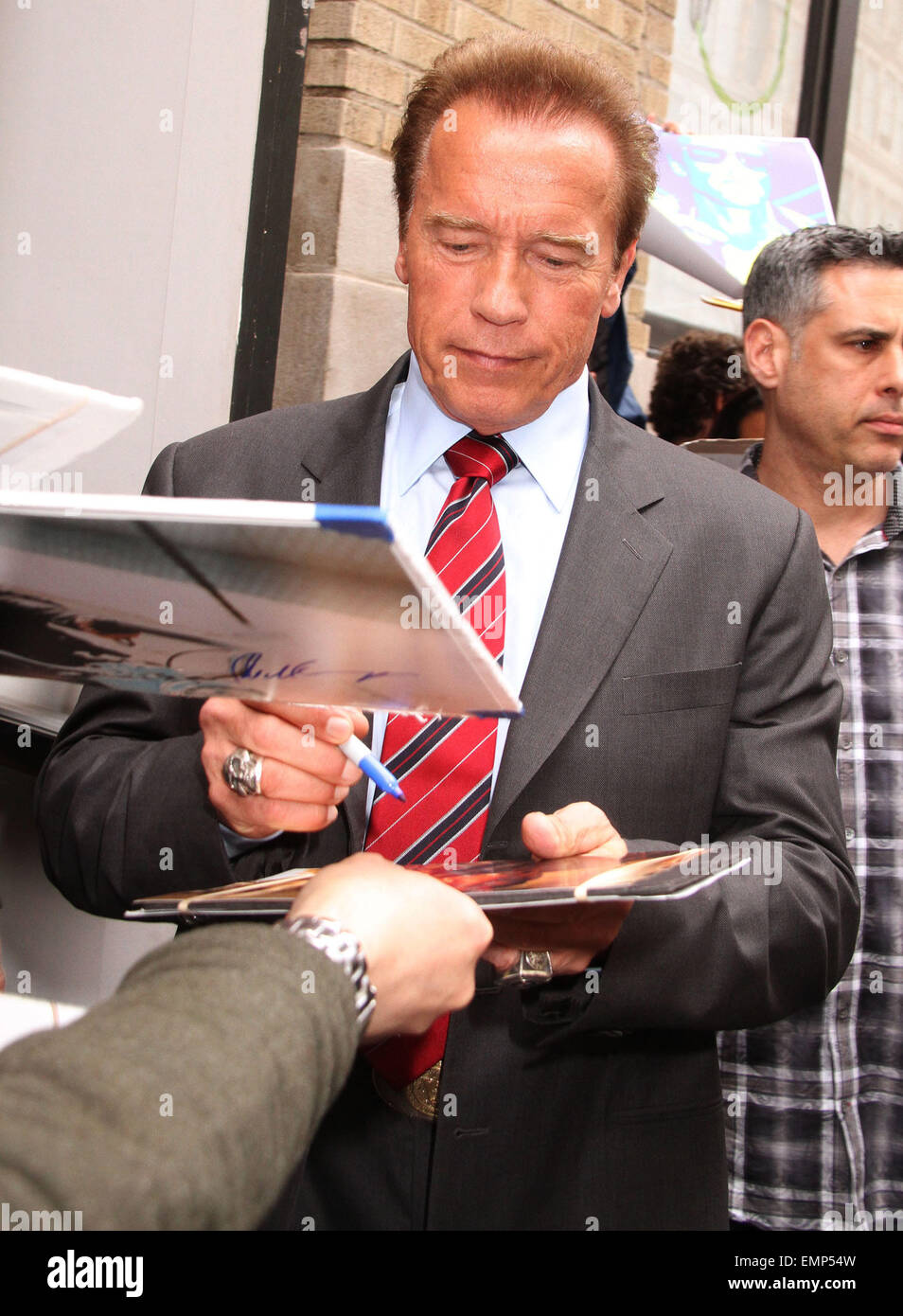 New York, New York, USA. 22nd Apr, 2015. Actor ARNOLD SCHWARZENEGGER ...