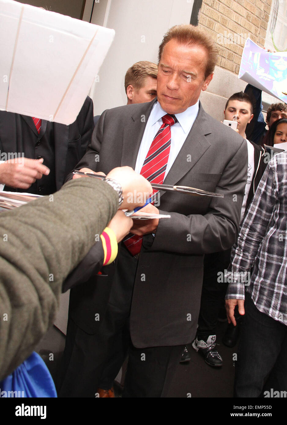 New York, New York, USA. 22nd Apr, 2015. Actor ARNOLD SCHWARZENEGGER ...