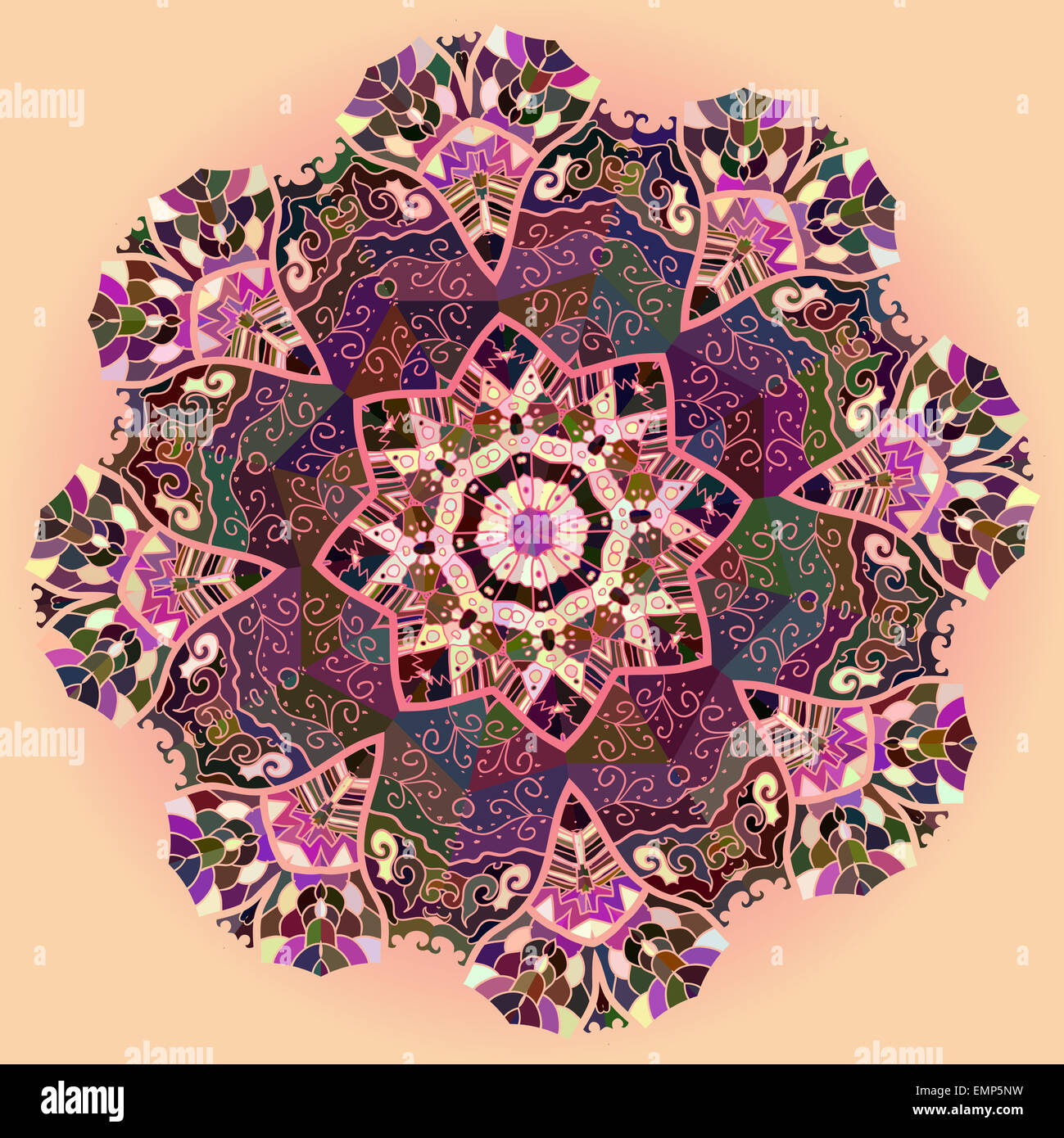 Persian islamic vector mandala hi-res stock photography and images - Alamy
