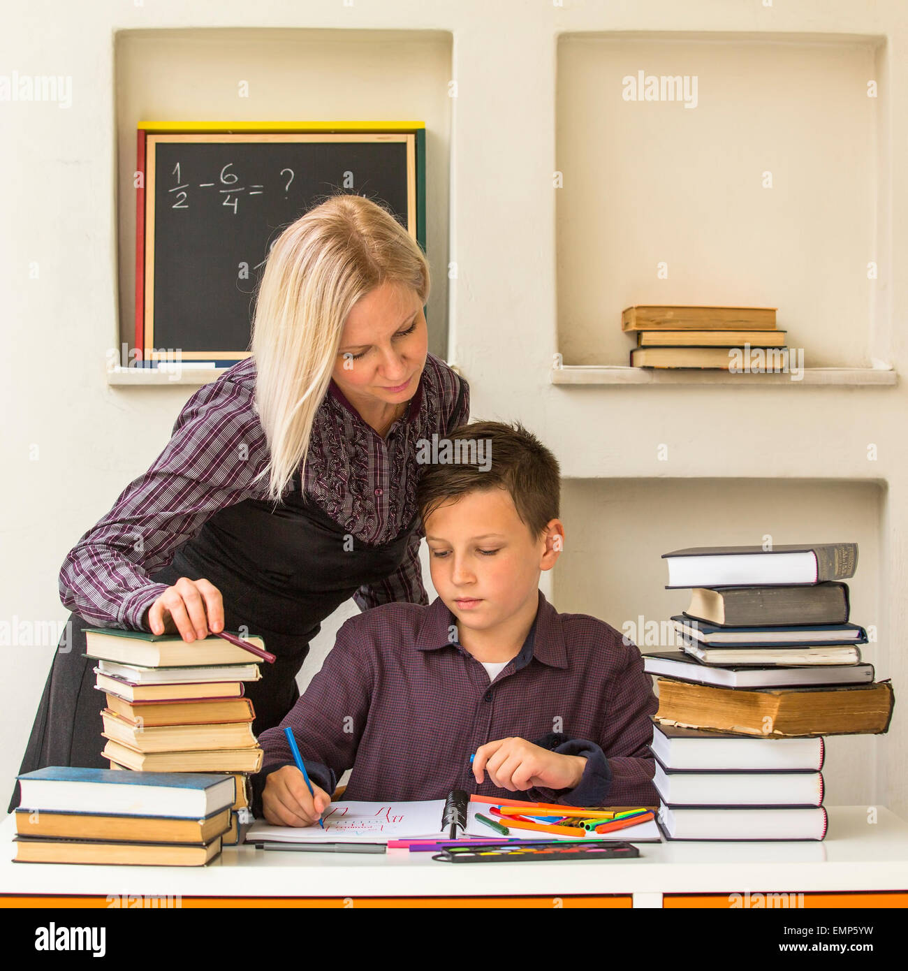 Student Learns Classroom High Resolution Stock Photography and Images ...