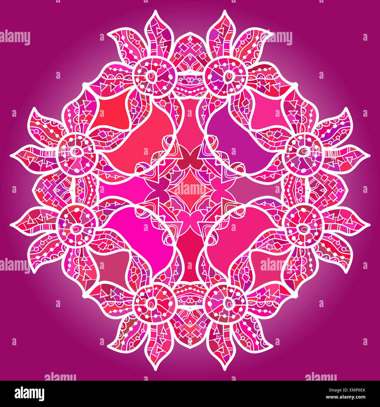 what is karma Oriental mandala motif round lase pattern on the violet ...