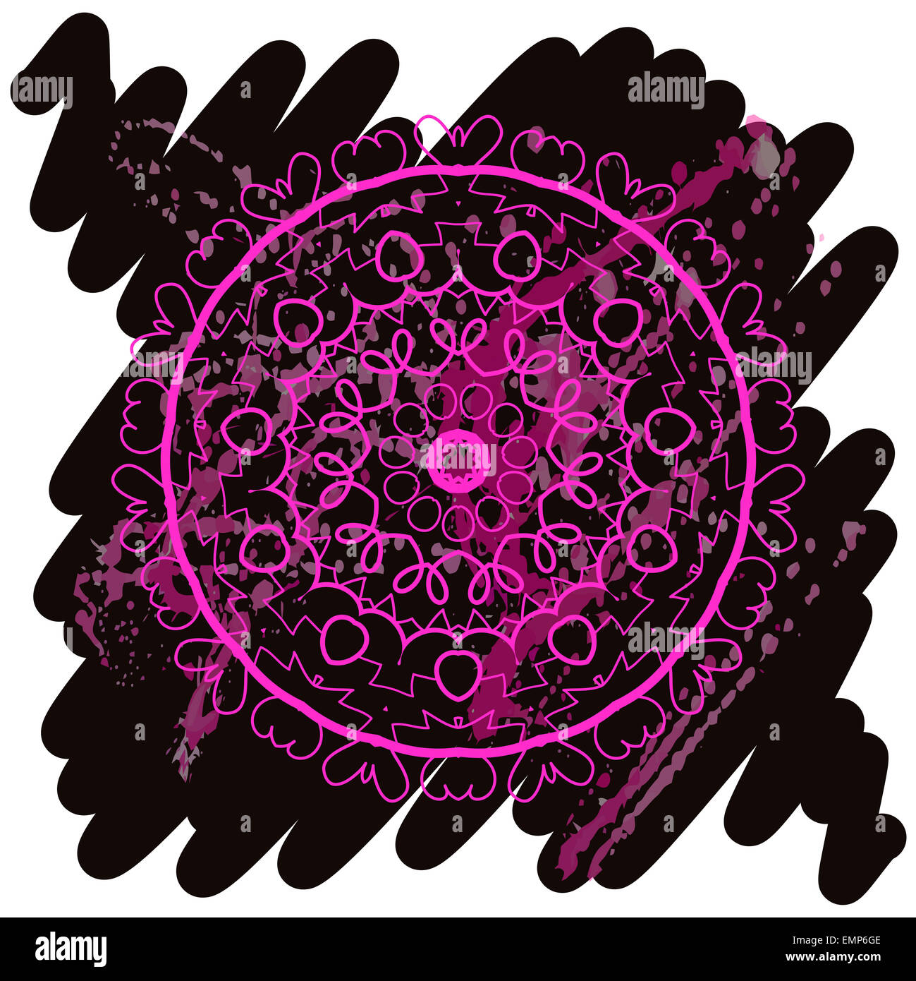 Mehndi mandala Cut Out Stock Images & Pictures - Alamy