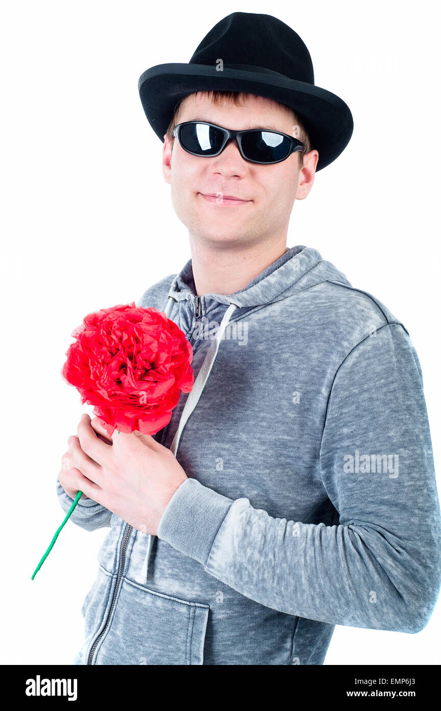 Young guy with hat hi-res stock photography and images - Alamy