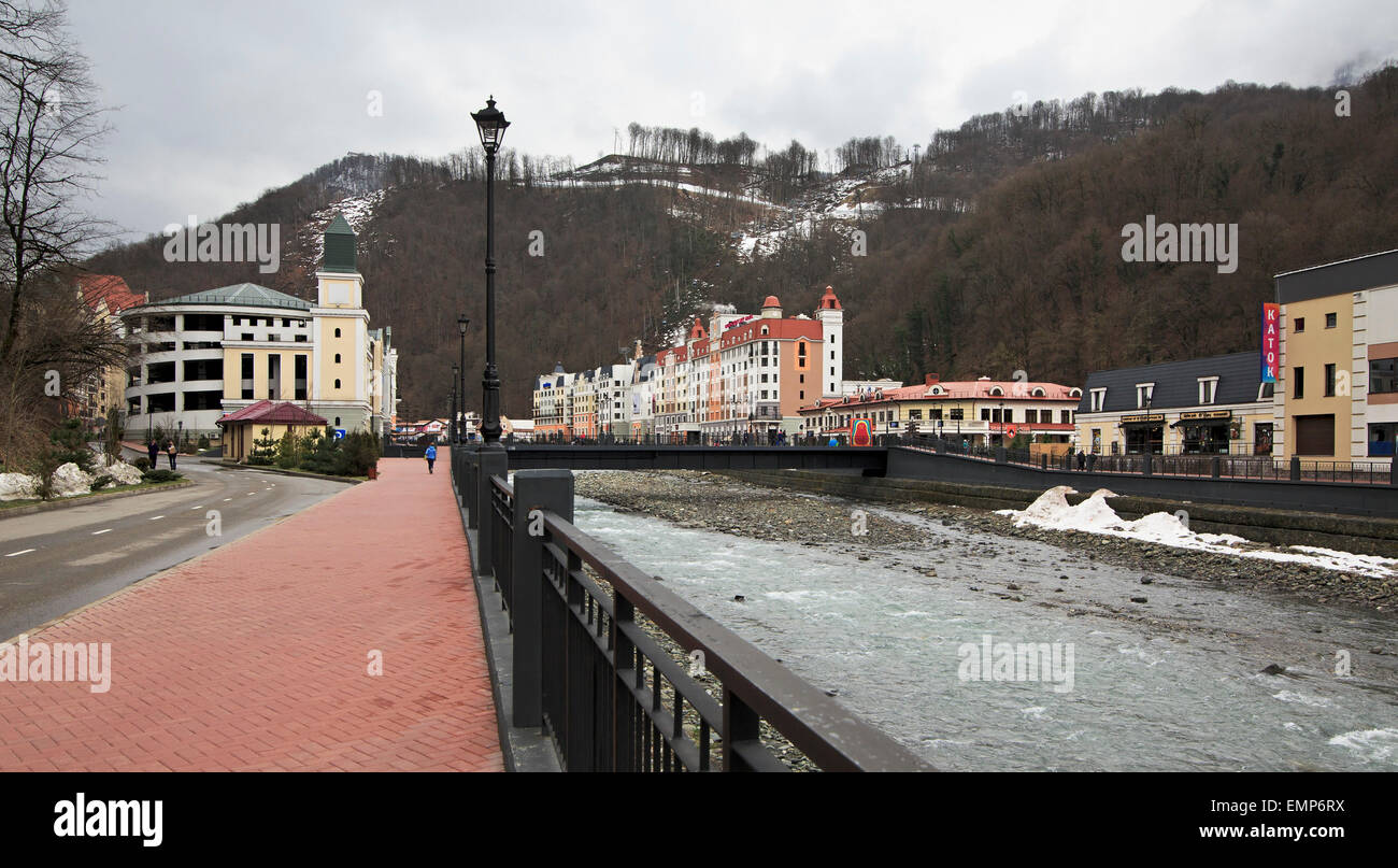 Valley in Rosa Khutor Alpine Resort Stock Photo - Alamy