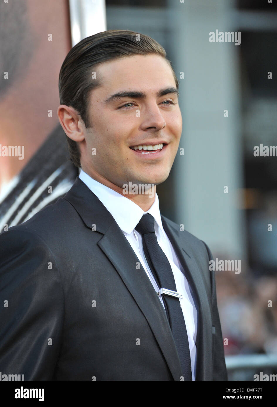 LOS ANGELES, CA - APRIL 16, 2012: Zac Efron at the world premiere of ...