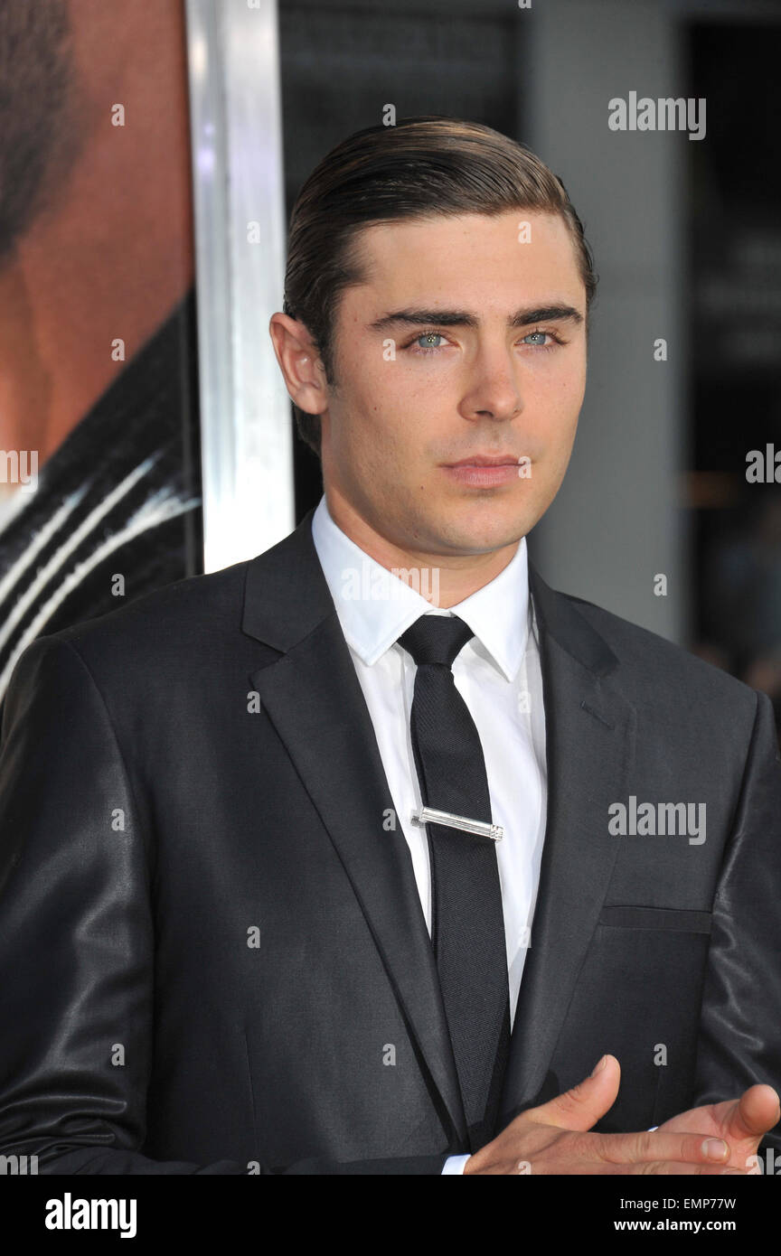 LOS ANGELES, CA - APRIL 16, 2012: Zac Efron at the world premiere of ...
