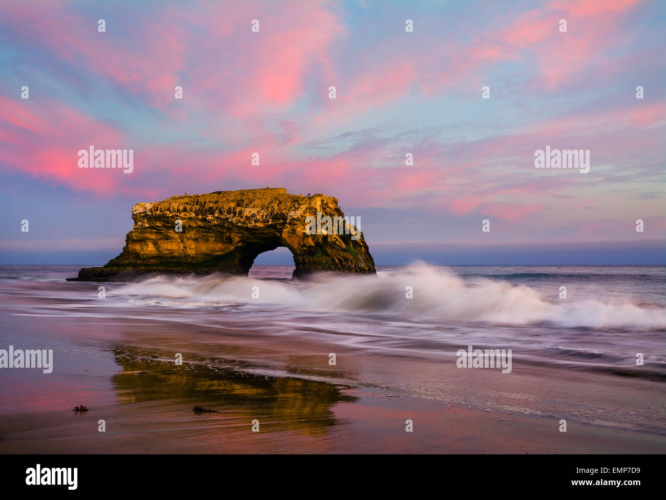 Natural Bridge in California at sunset Stock Photo - Alamy