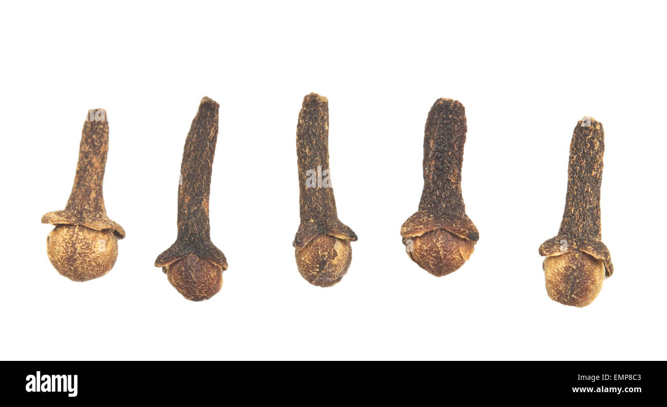 cloves isolated on white background Stock Photo - Alamy