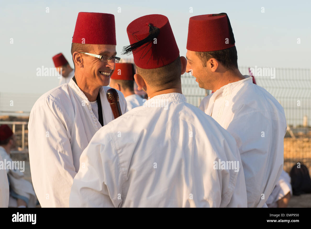 NABLUS, WEST BANK Members of the ancient Samaritan community during the ...