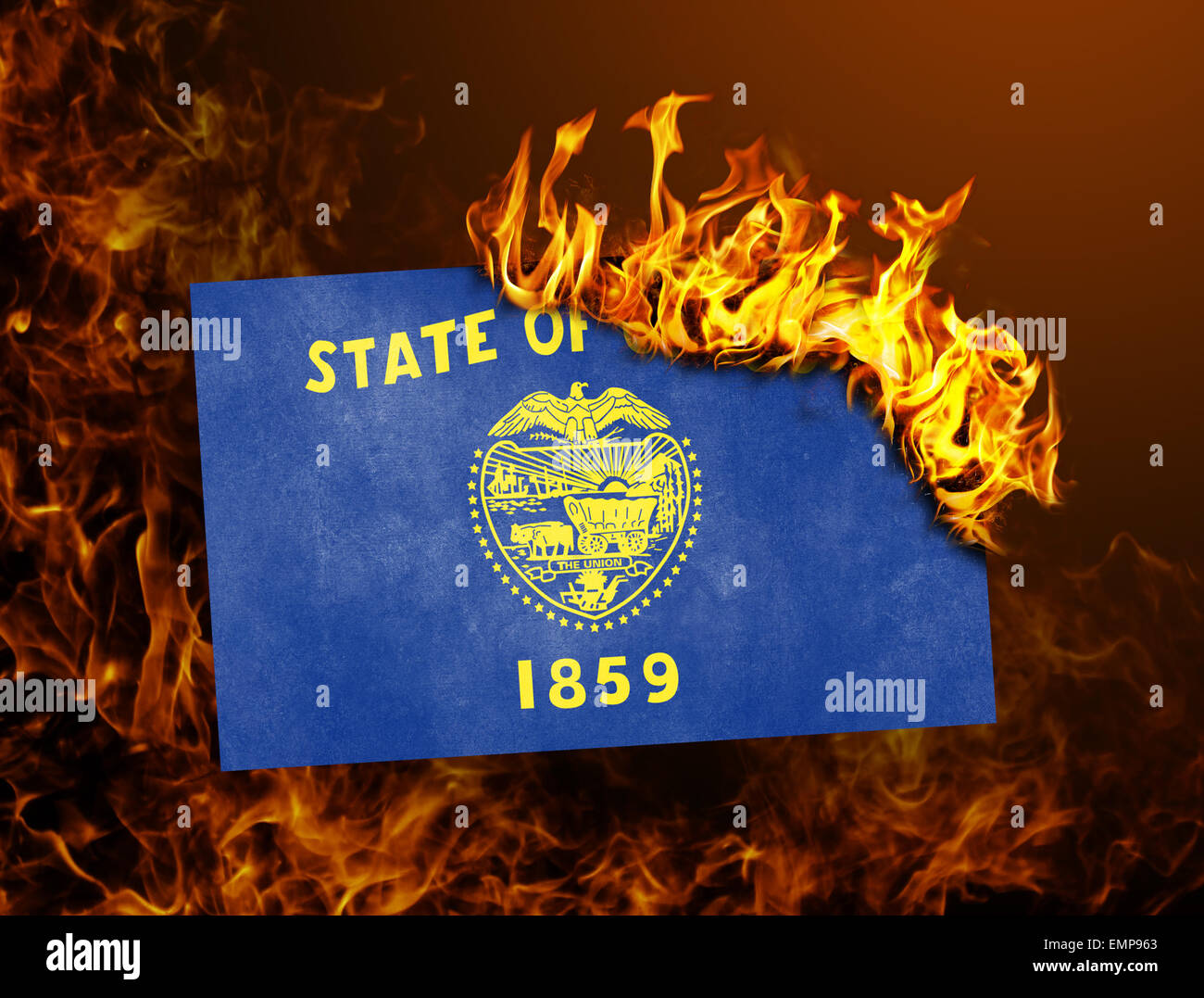 Burn us flag night hi-res stock photography and images - Alamy