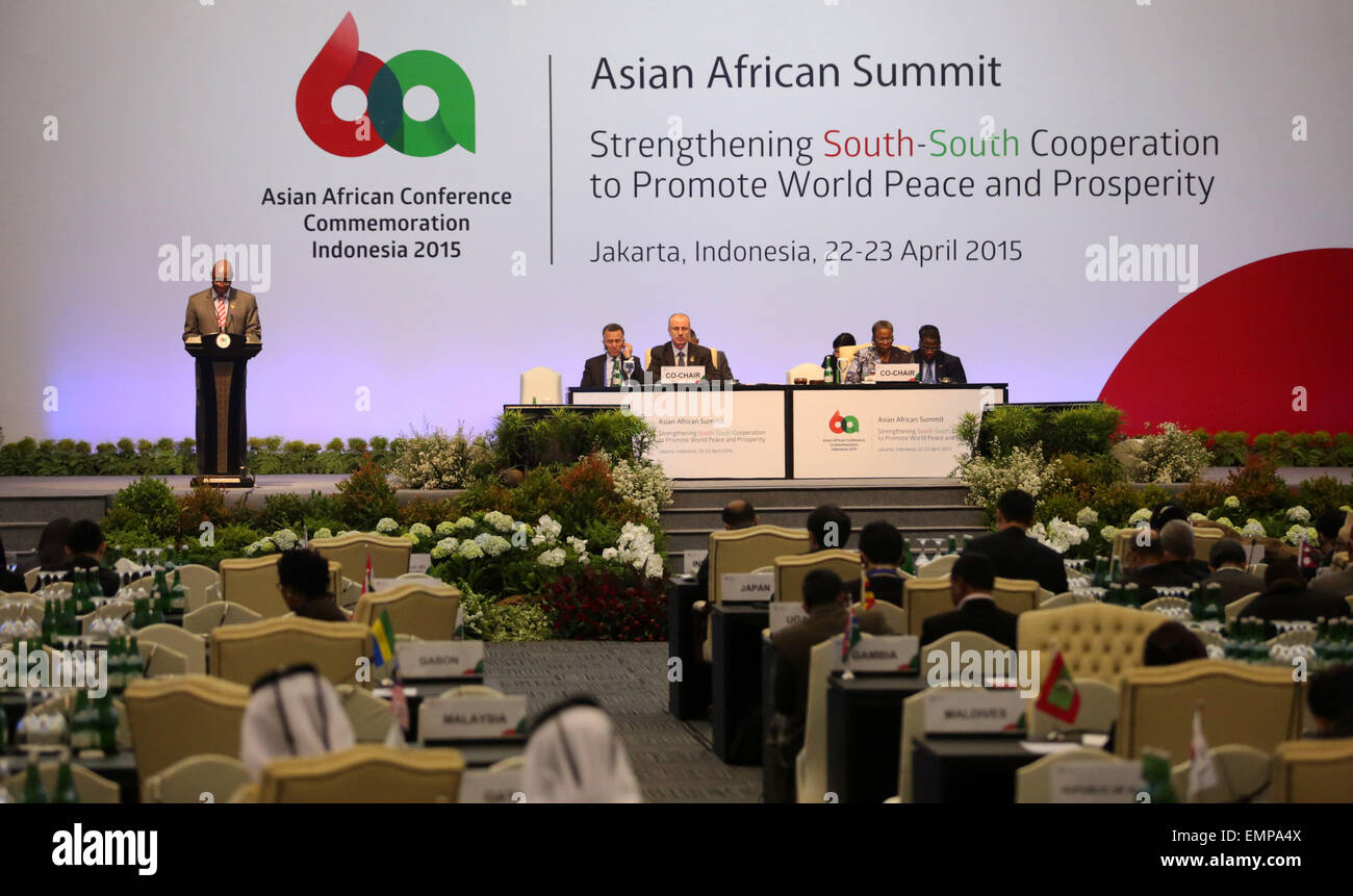Jakarta, Indonesia. 23rd Apr, 2015. Palestinian Prime Minister Rami ...