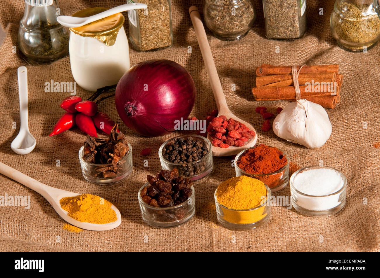 spices and flavors Stock Photo - Alamy