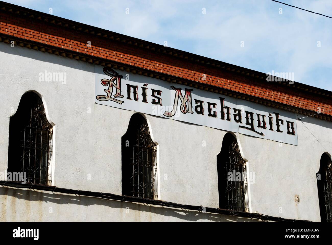 Aniseed (Anis) production plant, Rute, Cordoba Province, Andalusia ...