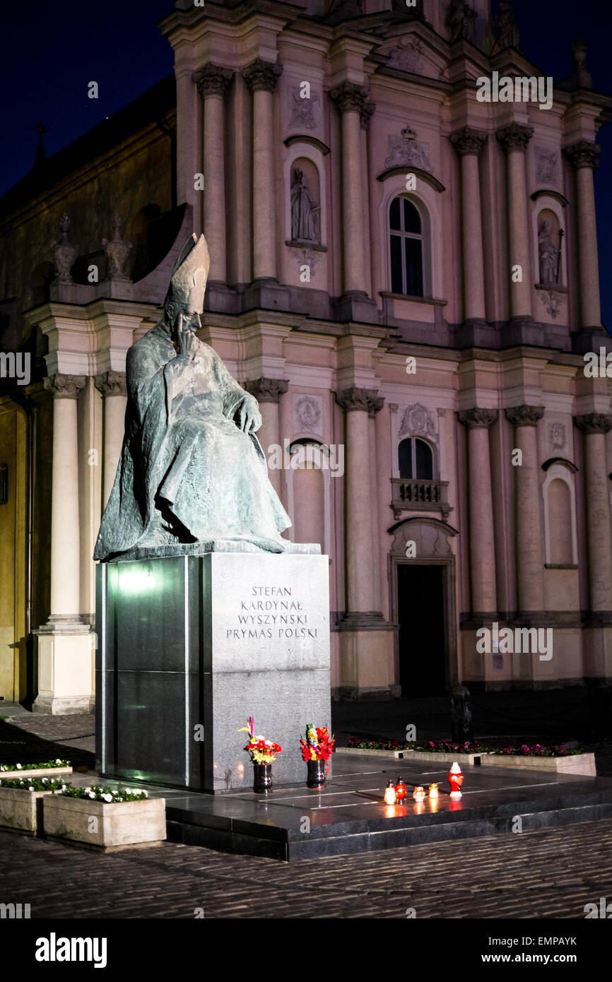 Cardinal Stefan Wyszynski Monument, Warsaw, Poland Stock Photo - Alamy
