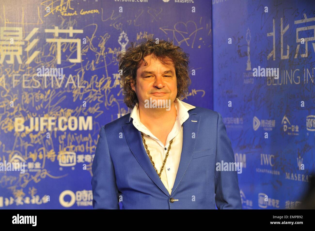 Beijing, China. 23rd April, 2015. Actor Frank Ramos at the ''La scelta'' premier during the 5th ...