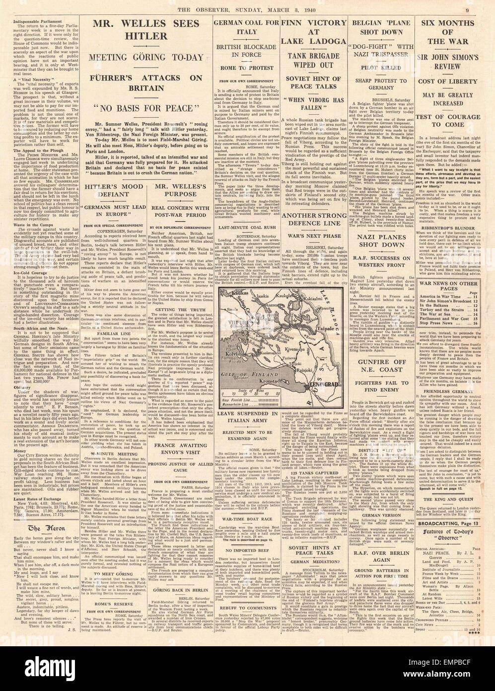Adolf hitler newspaper hi-res stock photography and images - Alamy