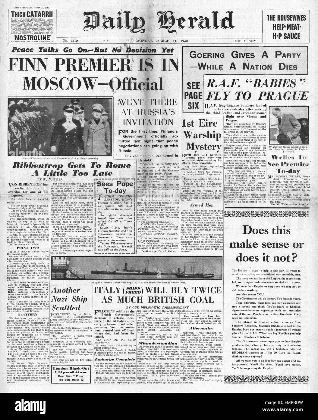 Joachim von ribbentrop london hi-res stock photography and images - Alamy