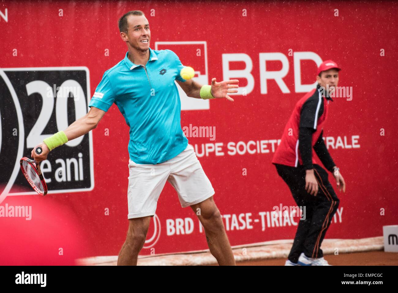 April 22, 2015: Lukas ROSOL CZE in action during the ATP Tournament BRD ...