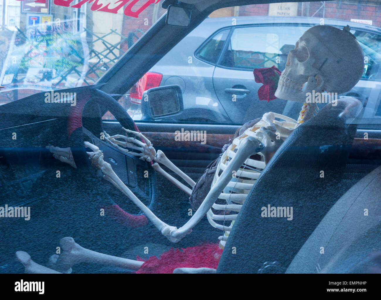 Whitby, North Yorkshire, UK. 23rd Apr, 2015. Weather: Skeleton at the ...