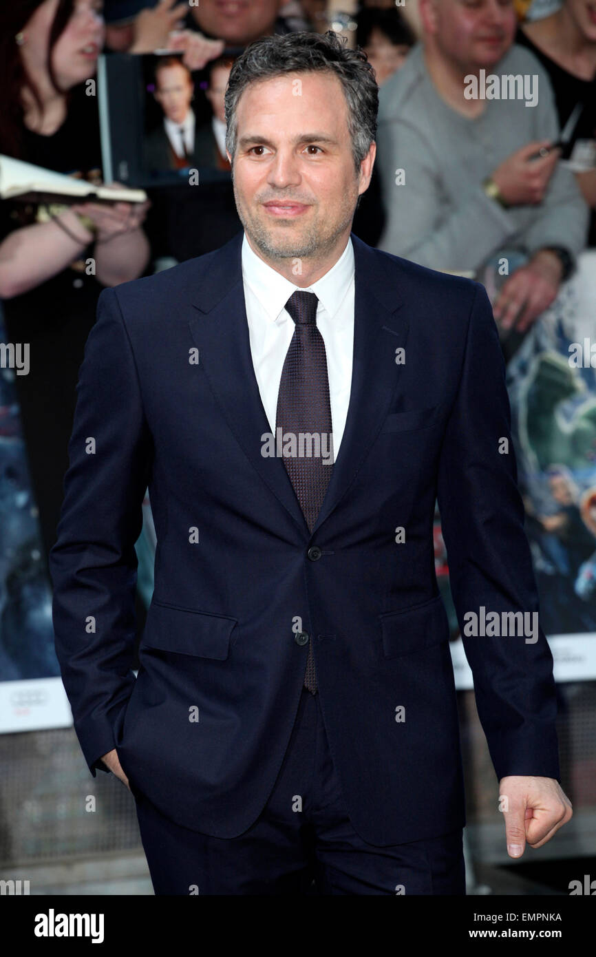 Mark Ruffalo arriving for the Avengers: Age Of Ultron premiere, at ...