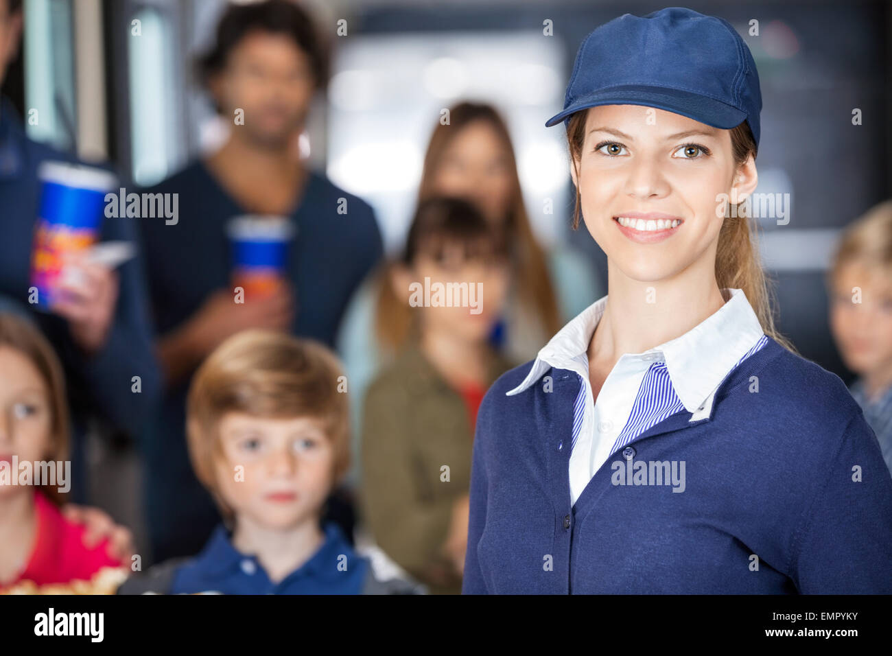 Cinema man woman uniform hi-res stock photography and images - Alamy