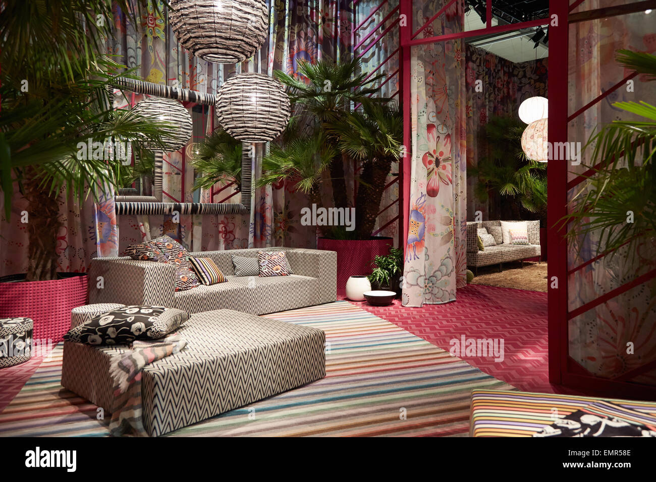 MILAN, ITALY - APRIL 14: Milan Design Week, Missoni home stand at ...