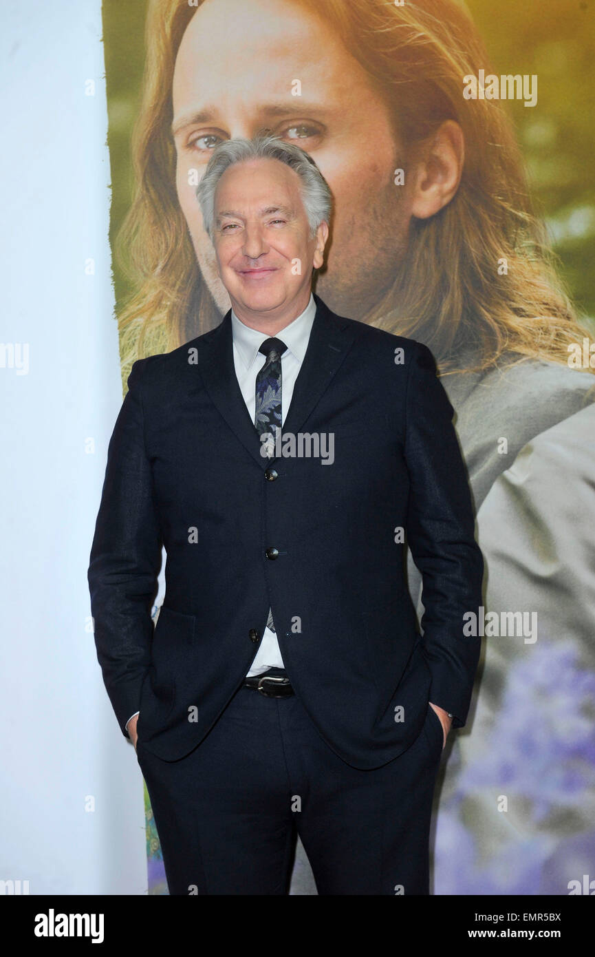 Berlin. 22nd Apr, 2015. British actor Alan Rickman attends the premiere ...