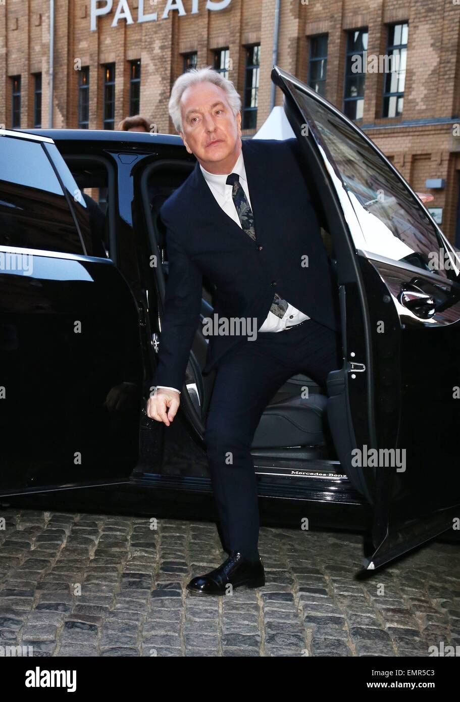 Berlin. 22nd Apr, 2015. British actor Alan Rickman attends the premiere ...