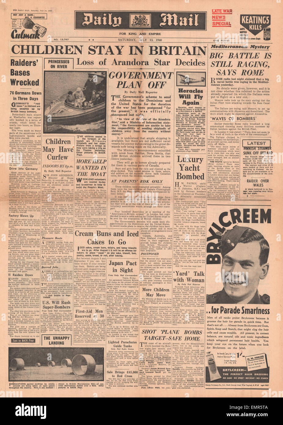 1940 front page Daily Mail Battle of Britain Stock Photo - Alamy 1940 front page Daily Mail Battle of Britain Stock Photo - Alamy